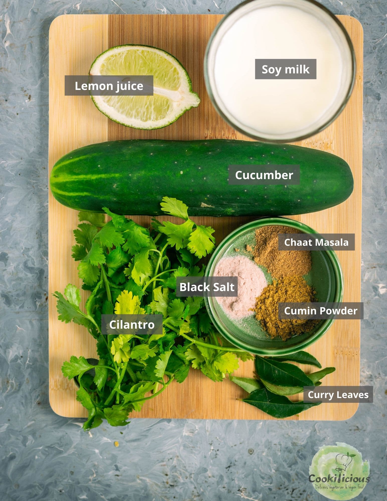 Cucumber Flavored Vegan Buttermilk | Chaas Recipe