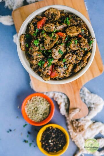 Indian Mushroom Pepper Fry | Mushroom Stir-Fry – Cookilicious