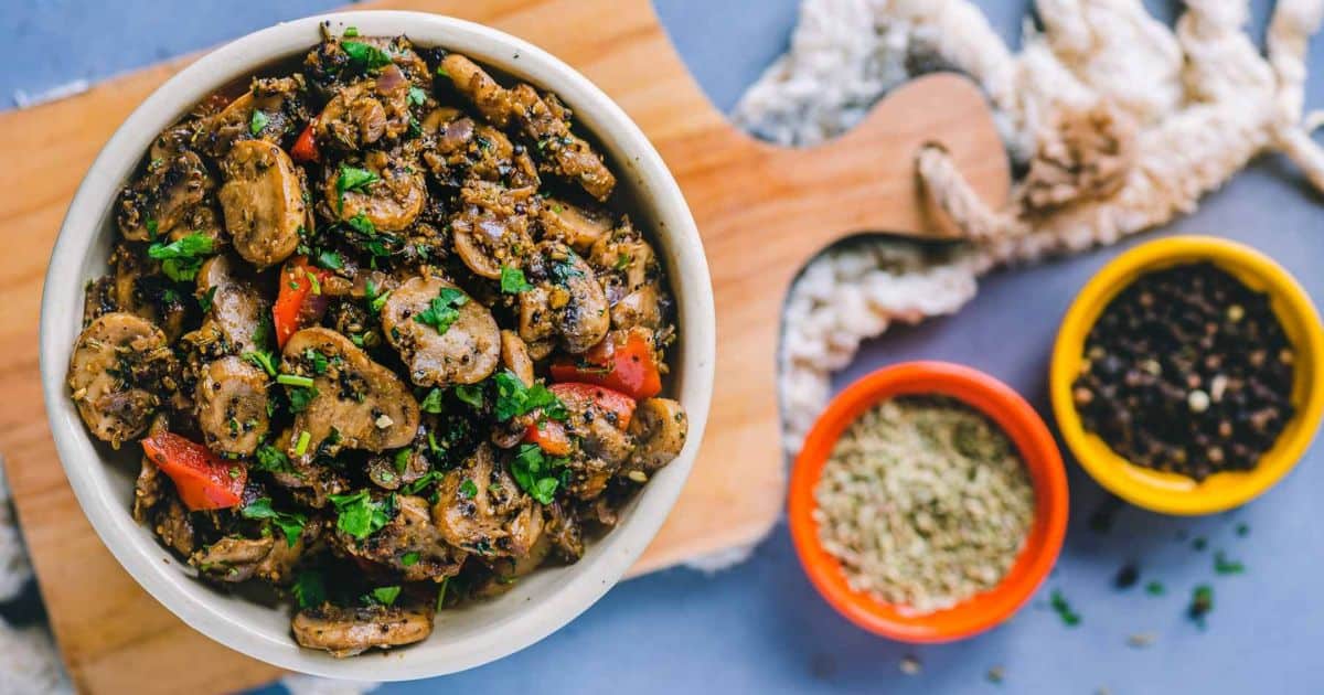 Indian Mushroom Pepper Fry | Mushroom Stir-Fry – Cookilicious