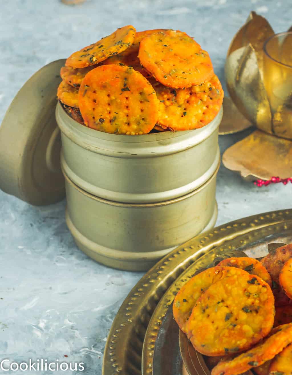 Indian Snacks - Cilantro Mathri Recipe – Cookilicious