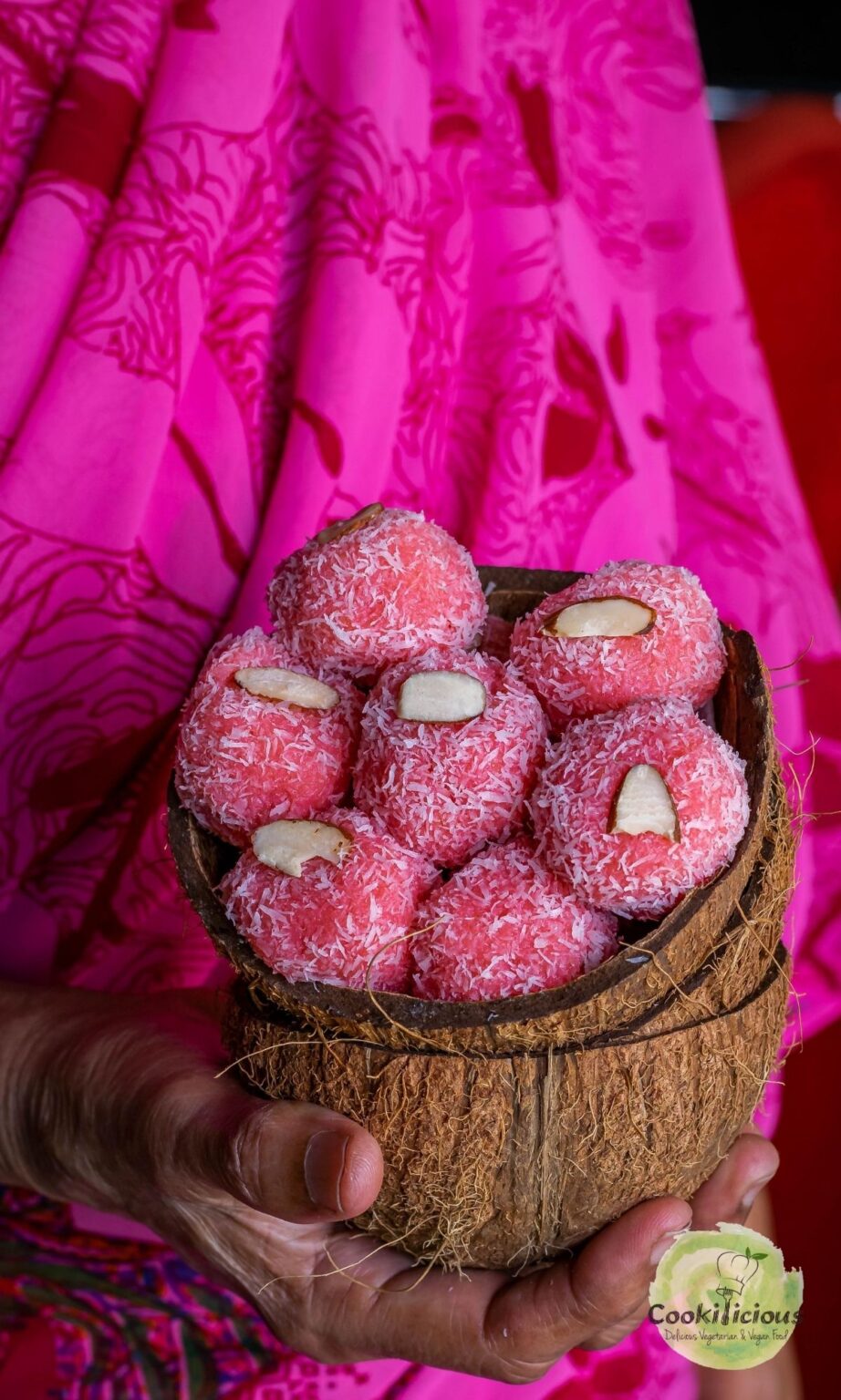 Rose Coconut Ladoo Recipe – Cookilicious