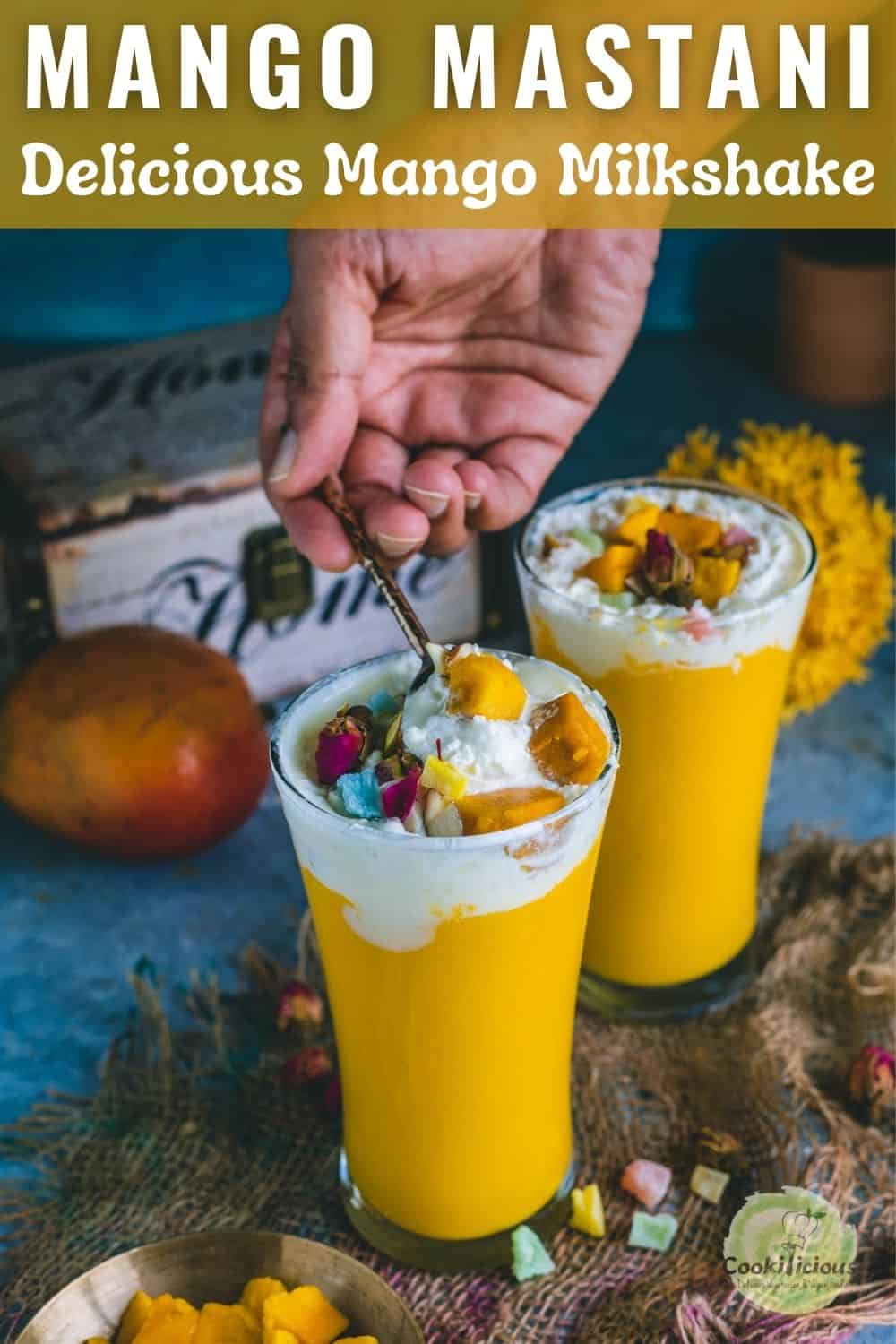 Mango Mastani | Indian Mango Milkshake – Cookilicious