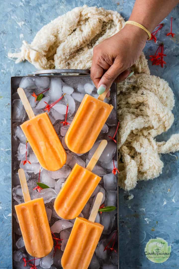 Creamsicles with Peach and Mango – Cookilicious