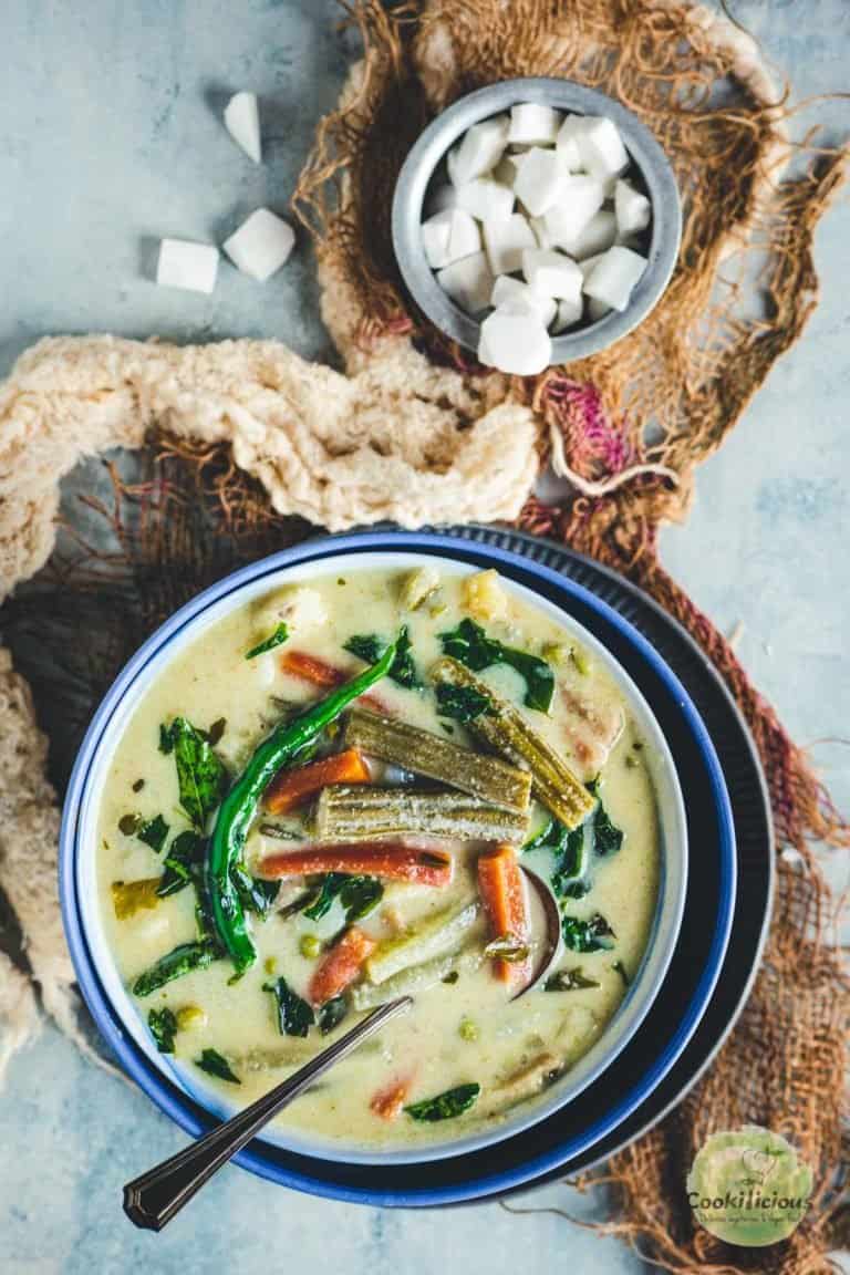 Avial Recipe | South Indian Mixed Veggie Curry – Cookilicious