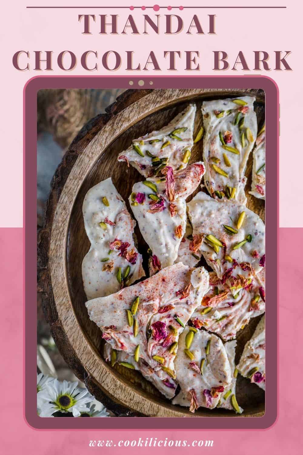 White Chocolate Thandai Bark Recipe – Cookilicious