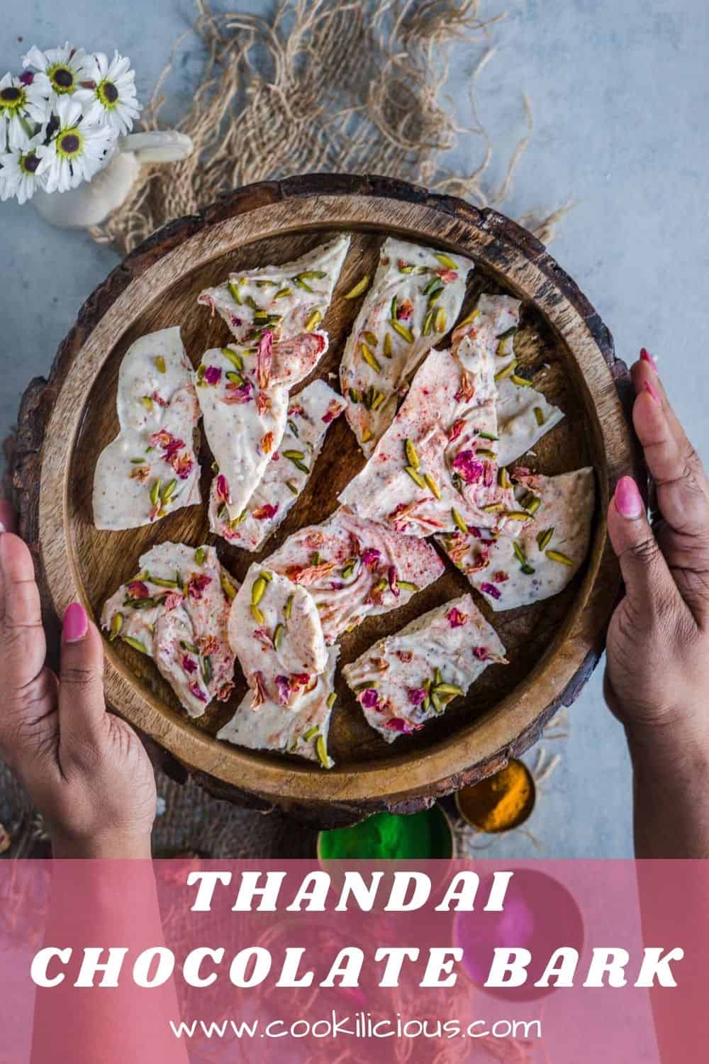 White Chocolate Thandai Bark Recipe – Cookilicious