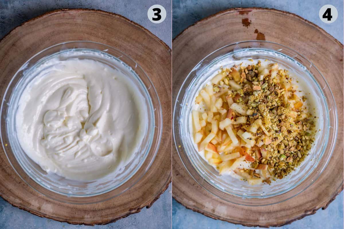 Eggless Apple Cheesecake Mousse With Pistachios – Cookilicious