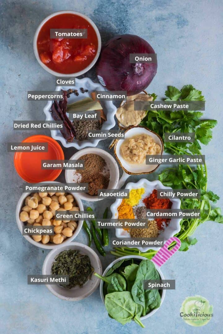 Chana Palak | Chickpea Spinach Curry – Cookilicious