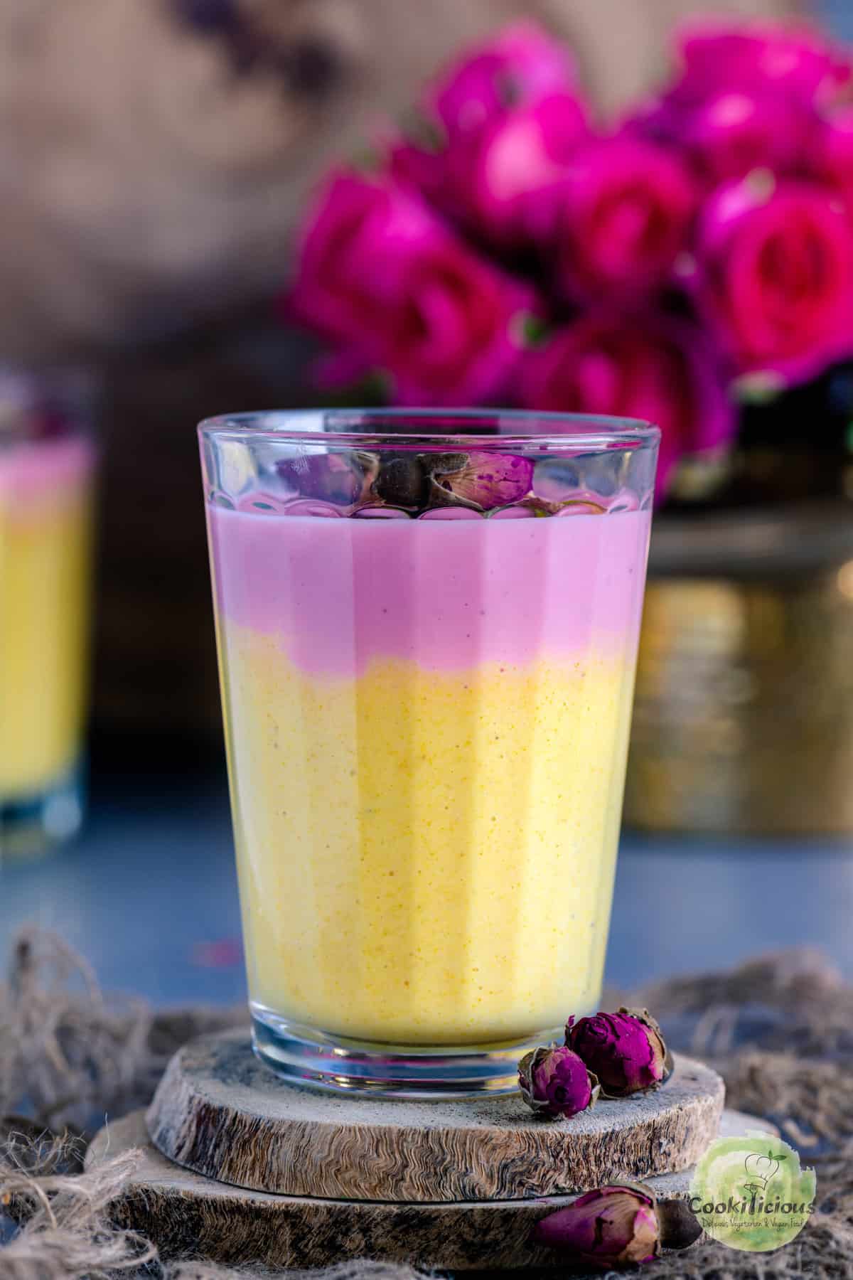 Refreshing Mango Lassi with Rose | Indian Sweet Lassi Recipe – Cookilicious