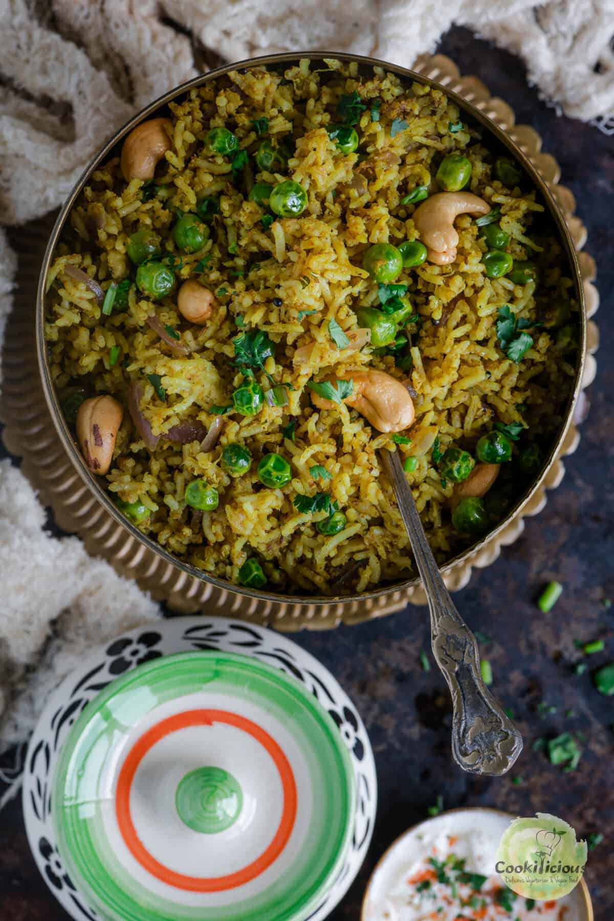 Matar Pulao | Vegan Green Peas Pulao – Cookilicious