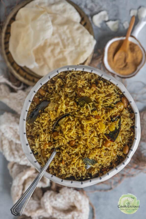 Puliyogare Recipe | Tamarind Rice | Puli Sadam – Cookilicious