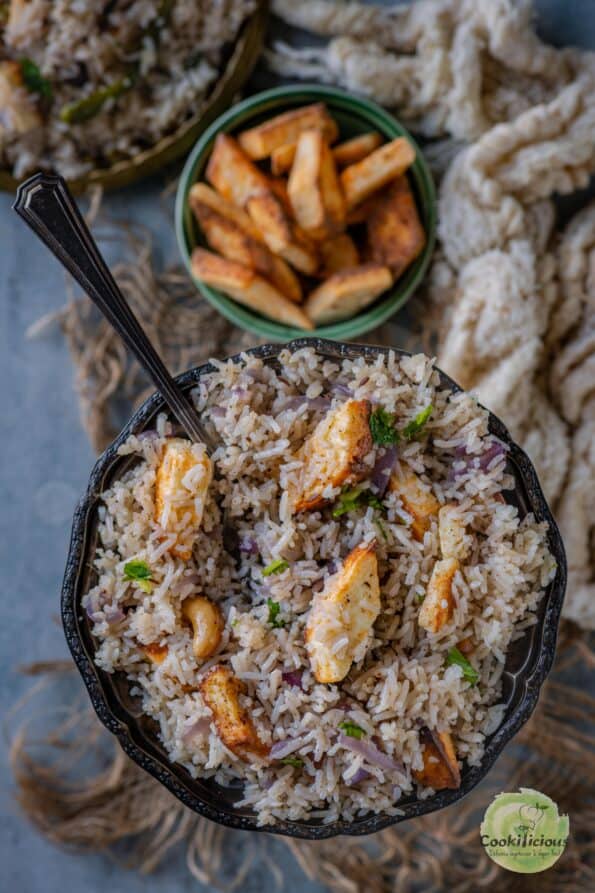 Paneer Pulao | Paneer Rice – Cookilicious